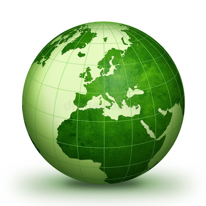 Groene wereld stock illustratie. Illustration of aarde - 9531376
