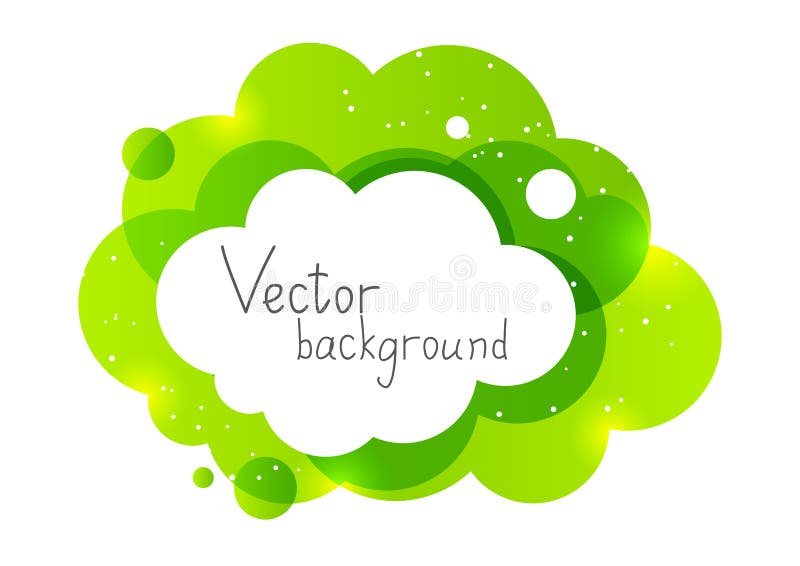 Groen De Bellenpictogram Van Het Wolkenpraatje Stock Illustratie ...