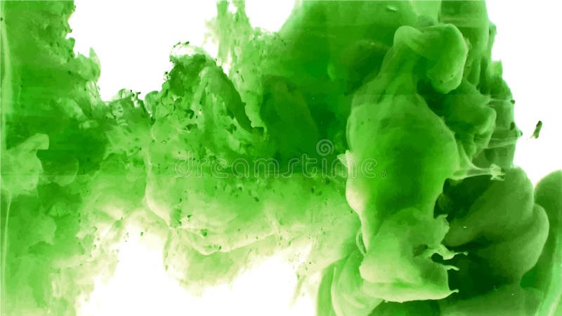 Groene wolk van inkt vector illustratie. Illustration of chemisch ...