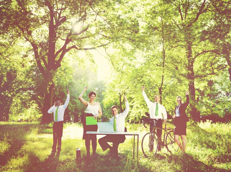 Groene Zaken Team Environmental Conservation Concept Stock Foto - Image ...