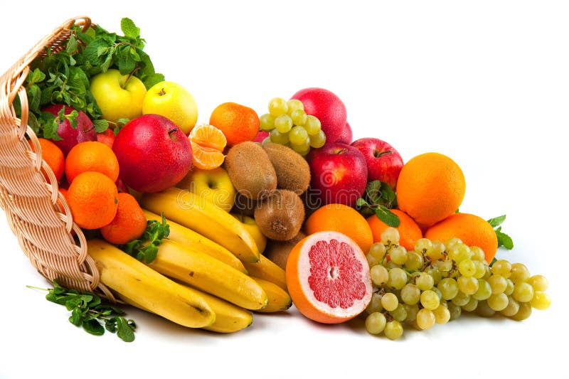 Groenten en vruchten stock afbeelding. Image of overvloed - 28193737