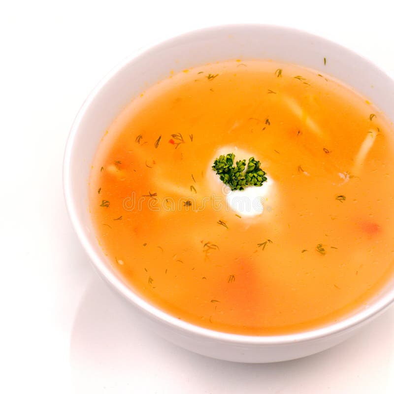 Soep stock afbeelding. Image of traditioneel, gastronomisch - 26845943