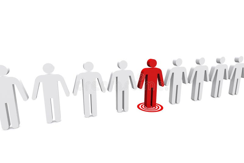 Groep Bedrijfsarbeiders Met Teamleider Stock Illustratie - Illustration ...