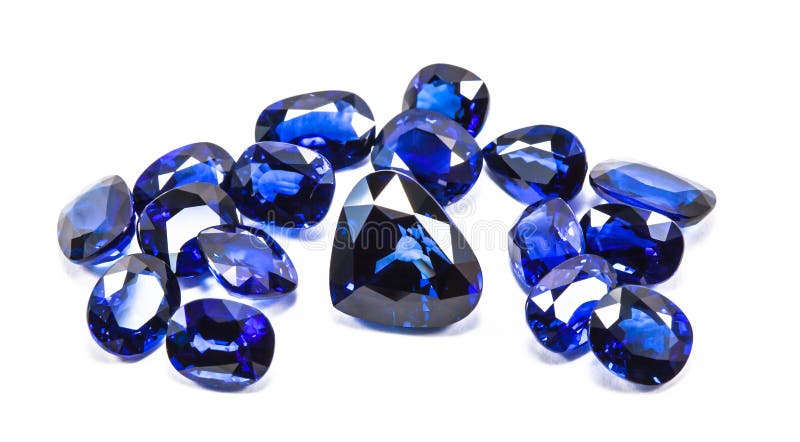 Blauwe saffier stock afbeelding. Image of mineraal, saffier - 31671601