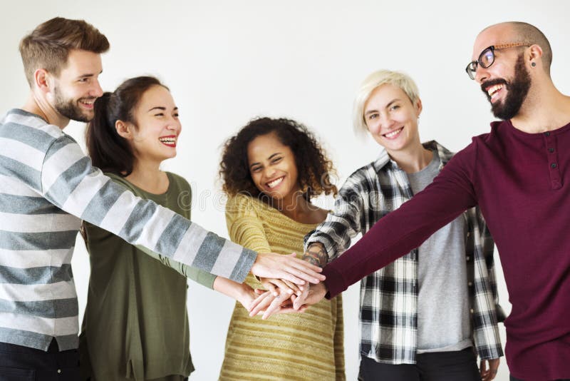 Groep Diverse Mensen Samen Als Groep Stock Foto - Image of vergadering ...