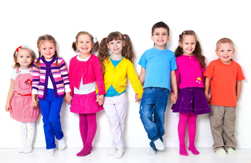 Groep kinderen stock foto. Image of lachen, kinderen - 27398682