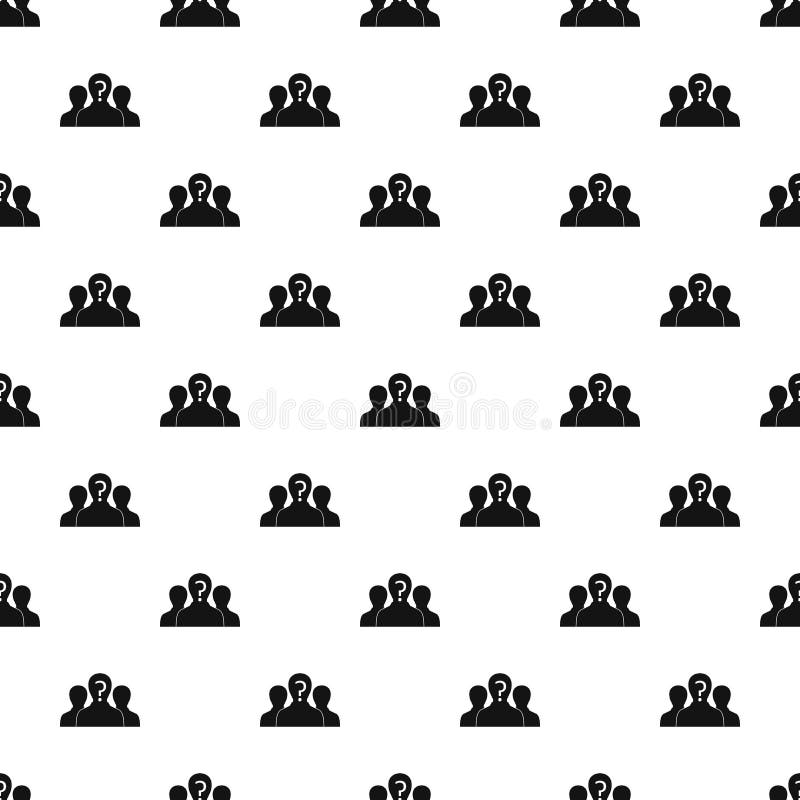 Groep Mensen Met Onbekend Persoonlijkheidspatroon Vector Illustratie ...