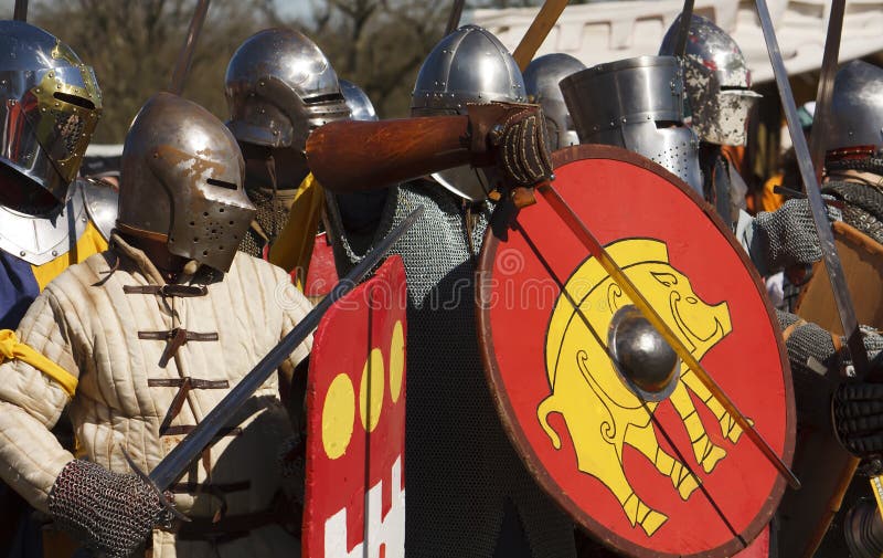 Groep ridders stock afbeelding. Image of strijder, mens - 30454805