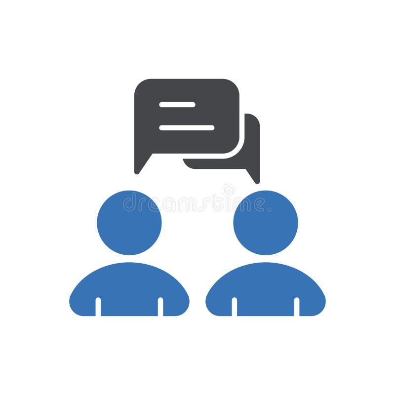 Groepsgesprek vector illustratie. Illustration of symbool - 212377987