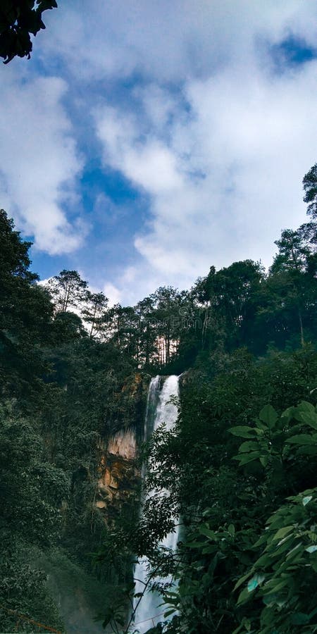 Grojogan Sewu Waterfall stock photo. Image of waterfall - 212503376