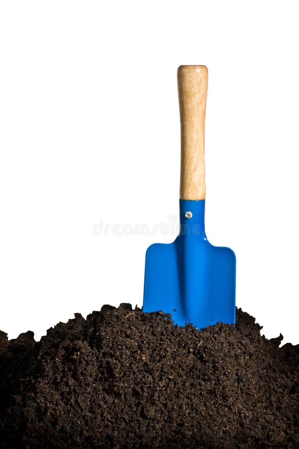 Grond en spade stock afbeelding. Image of macro, botanisch - 30750911