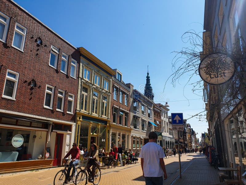 Groningen City Tourism editorial stock image. Image of street - 248615339