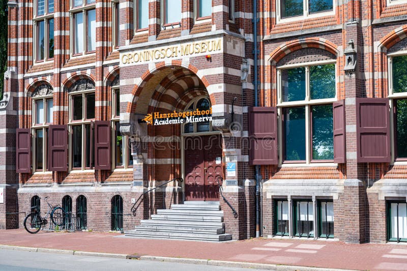 Groningen, the Netherlands, Facade of the Minerva Academy, a University ...