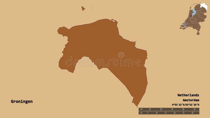 Groningen, Province of Netherlands, Zoomed. Pattern Stock Illustration ...