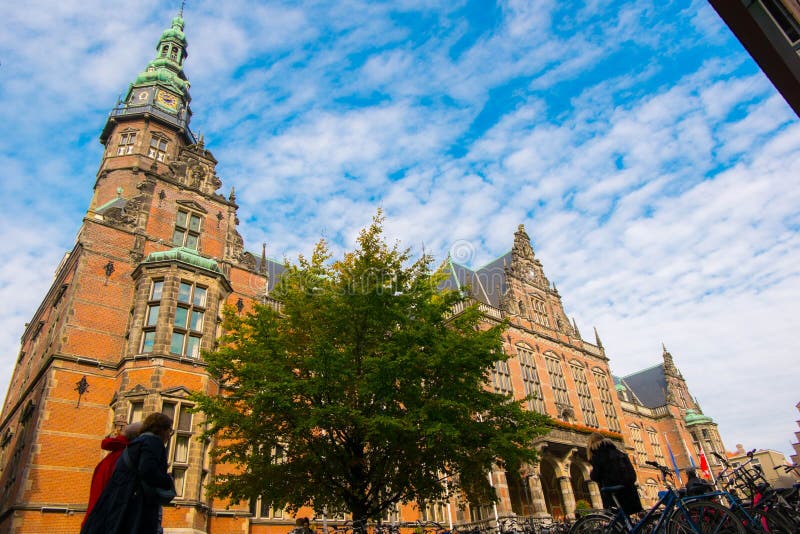 Groningen University in Holland Editorial Stock Image - Image of travel ...