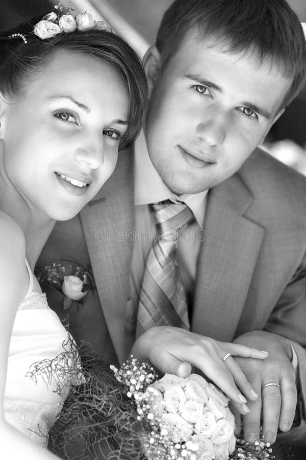 Groom and bride stock image. Image of attractive, pose - 8108141
