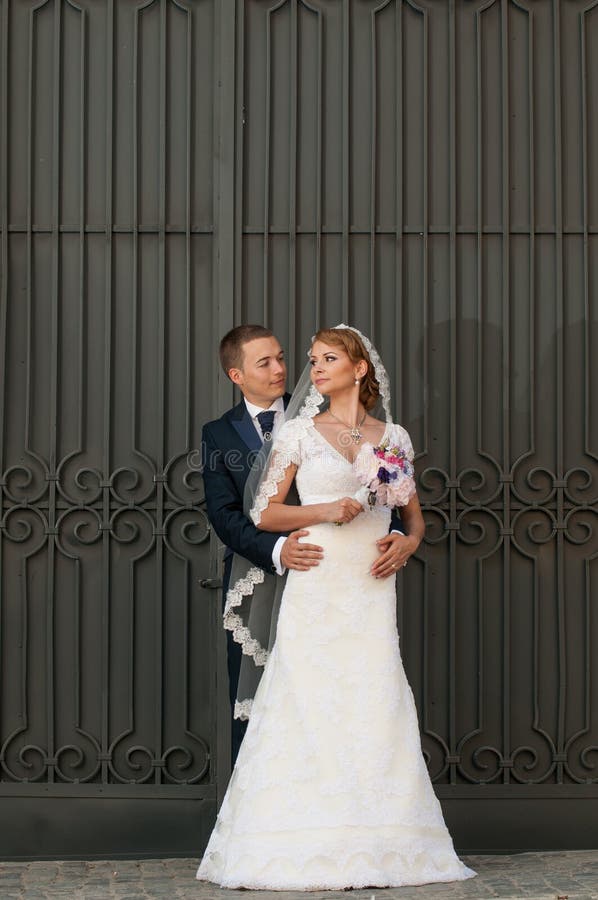 Groom and bride stock image. Image of preparing, looking - 40509563