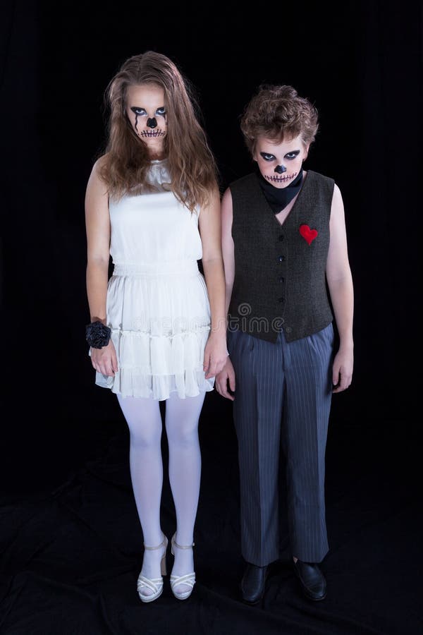 Groom and bride - zombie stock photo. Image of expression - 27422986