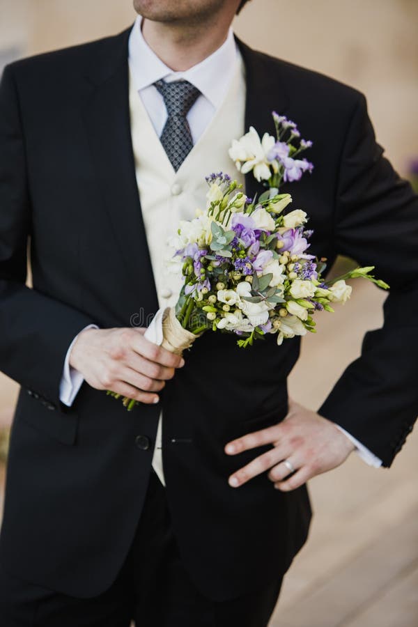 Groom Dressing To Go To His Wedding Stock Image - Image of clothing ...