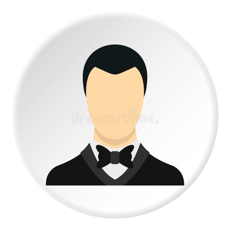 Groom icon circle stock vector. Illustration of mood - 95438991
