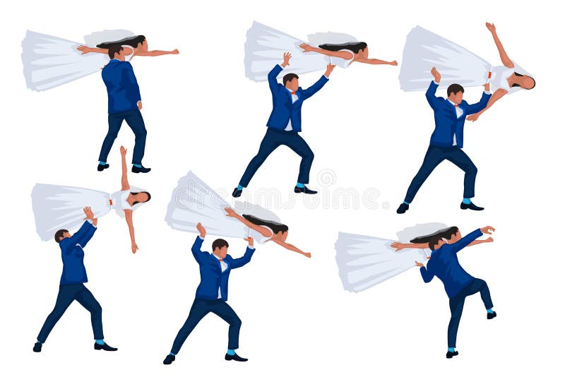 Bride run away stock vector. Illustration of marry, church - 12288435