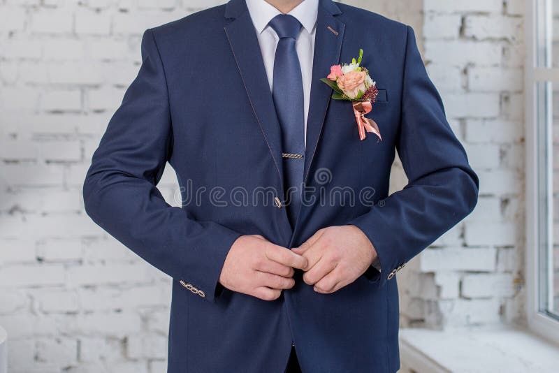 Groom in a Wedding Suit Alone Stock Photo - Image of elegant, love ...