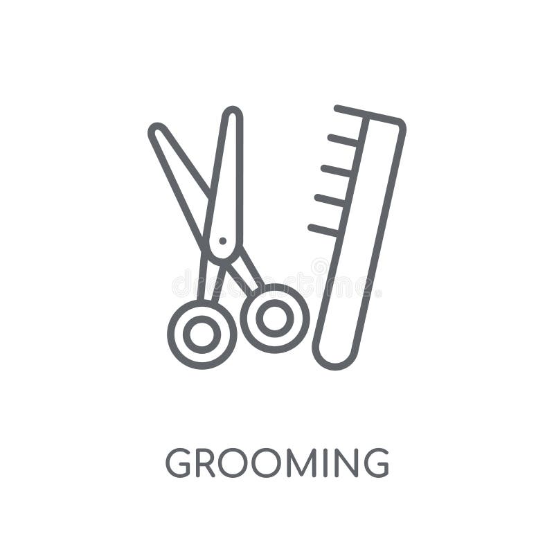 Grooming Icon. Trendy Grooming Logo Concept on White Background Stock ...
