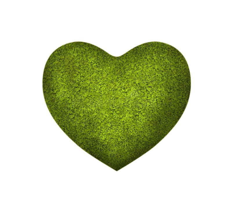 Groot groen hart stock illustratie. Illustration of geweven - 31240203