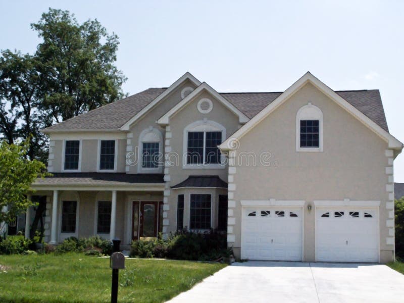 Het Grote Huis Van Virginia Stock Foto - Image of huishouden, modern ...