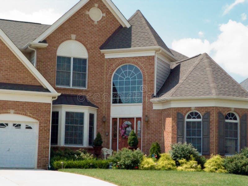 Het Grote Huis Van Virginia Stock Foto - Image of huishouden, modern ...
