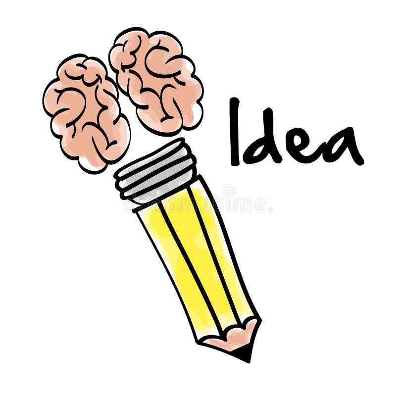 Groot Ideeontwerp Creatief Pictogram Trek Illustratie, Vector Vector ...