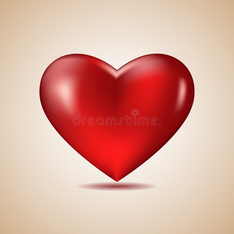 Groot Rood Hart vector illustratie. Illustration of grens - 28444819