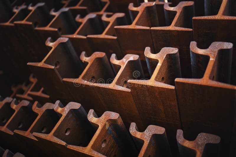 Grooved Rails for Tram Tracks. Stock Image - Image of tram, close ...