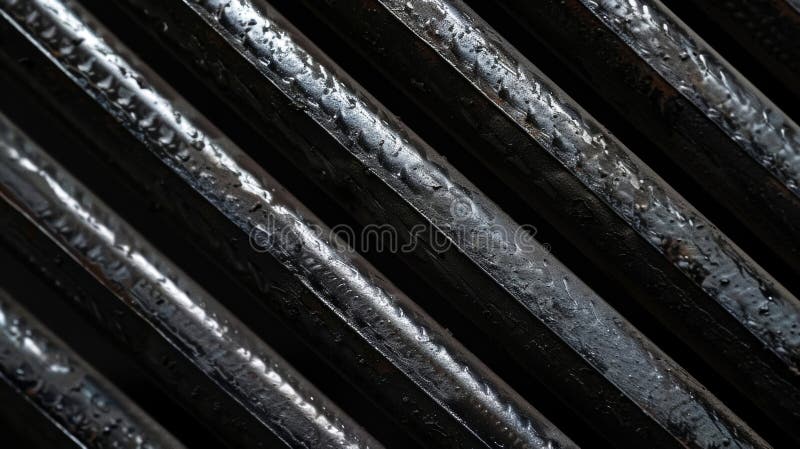 The Grooved and Grooved Surface of this Metal Tubing Creates a ...