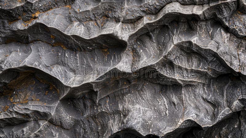 Grooved Texture the Deep Grooves and Ridges of Basalt Create a Bumpy ...