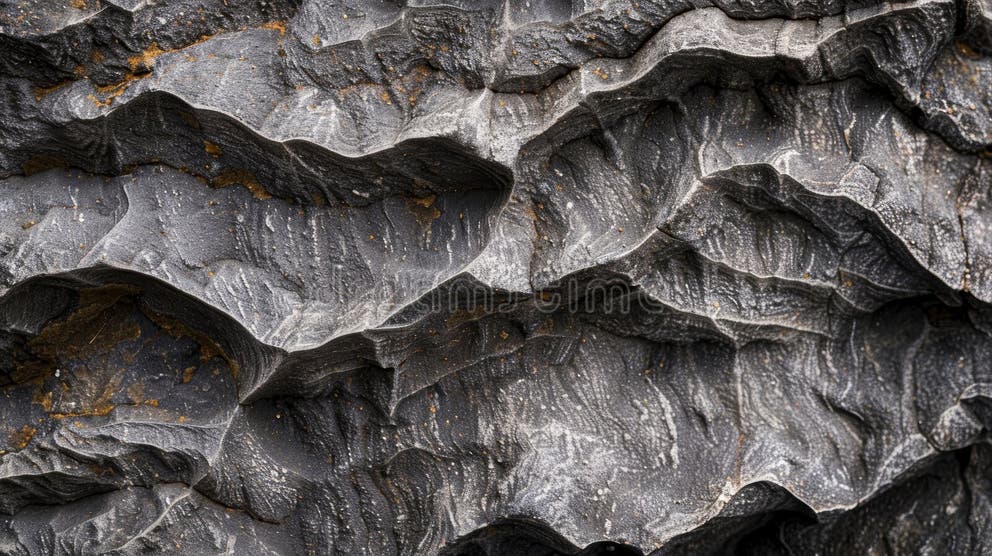 Grooved Texture the Deep Grooves and Ridges of Basalt Create a Bumpy ...