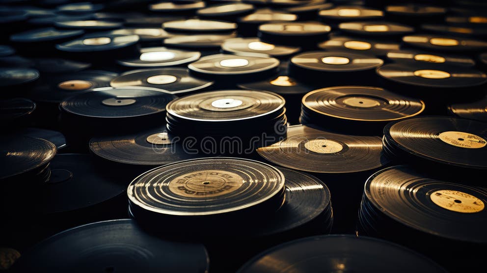 Grooves circle textured stock illustration. Illustration of pile ...
