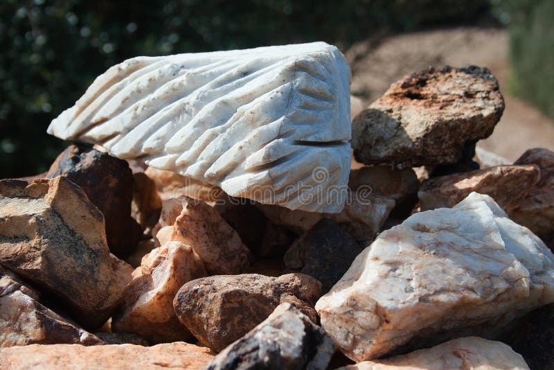 GROOVES CUT into ROCK stock photo. Image of outdoors - 97420702