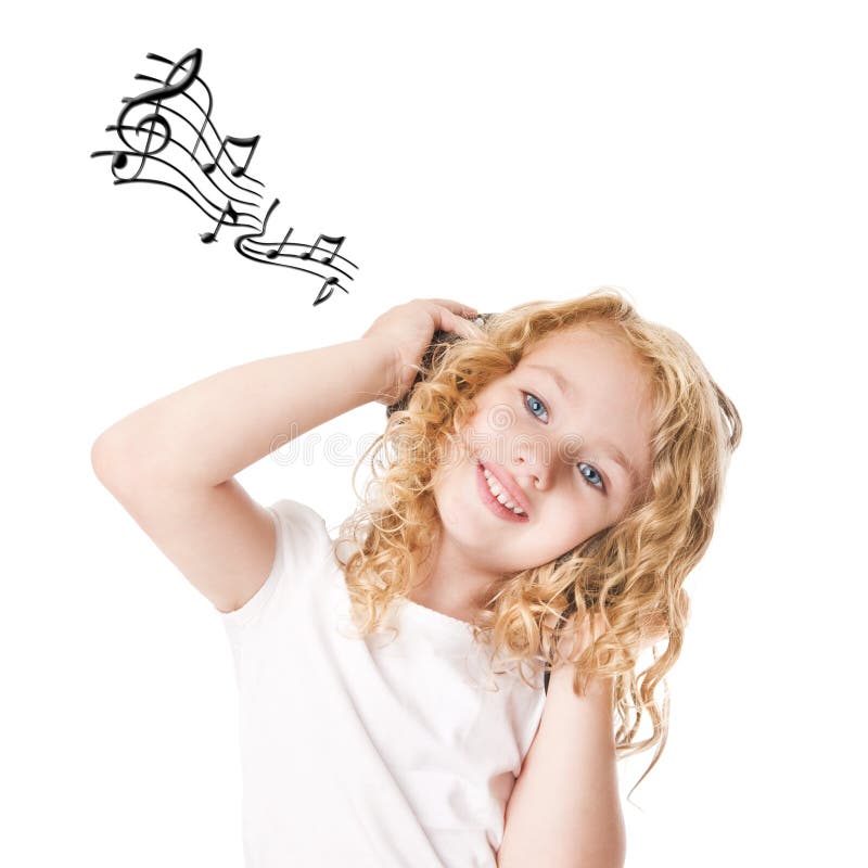 Grooving to music stock image. Image of caucasian, cute - 19815487