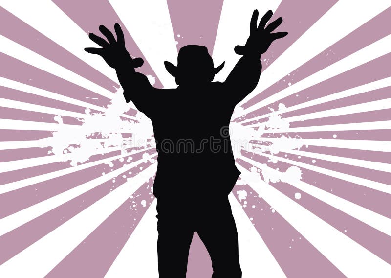 Groovy dancer stock illustration. Illustration of evening - 1360535