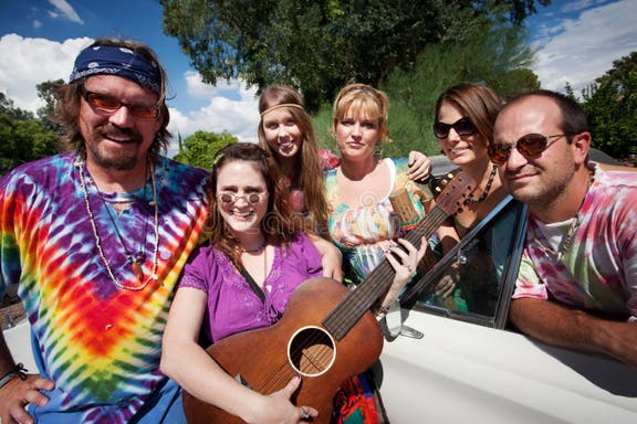 Groovy Group with Female Singer Stock Photo - Image of happy, vintage ...