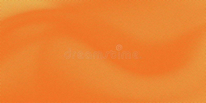 Groovy Halftone Background with Dots. Yellow and Orange Pop Art Pattern ...