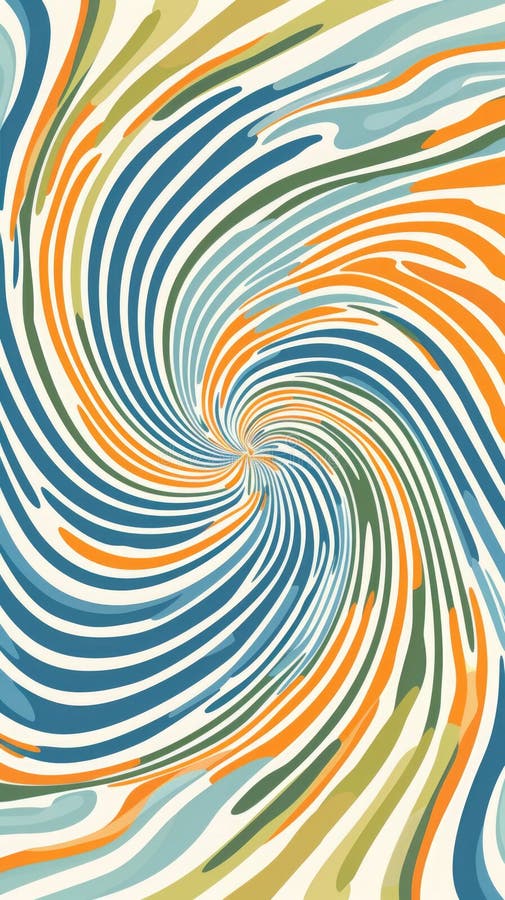 Groovy Hippie 70s Backgrounds with Waves and Swirl Patterns Stock Photo ...