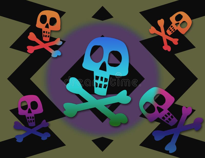 Groovy Skull Stock Illustrations – 50 Groovy Skull Stock Illustrations ...