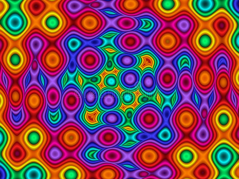 Groovy Rainbow Background stock illustration. Illustration of rainbow ...