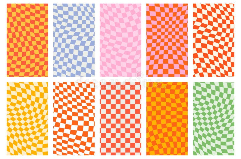 Groovy Retro Pattern Background in Psychedelic Checkered Backdrop Style ... Groovy Retro Pattern Background in Psychedelic Checkered Backdrop Style ...