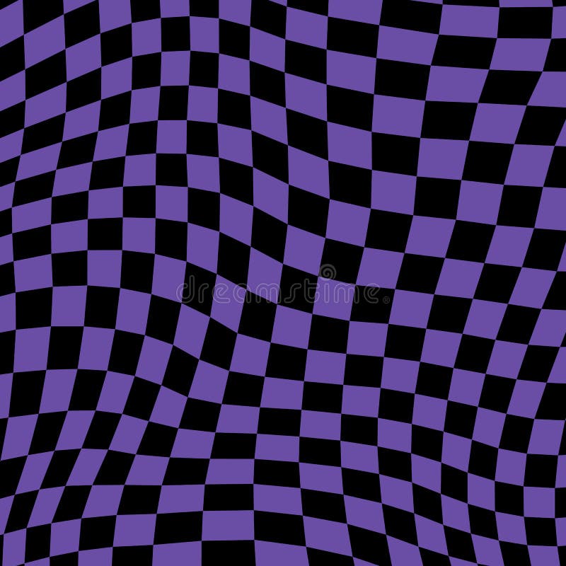 Groovy Retro Pattern Background in Psychedelic Checkered Backdrop Style ...