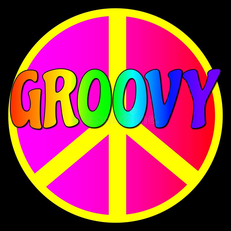 Groovy Letters stock illustration. Illustration of bright - 176234