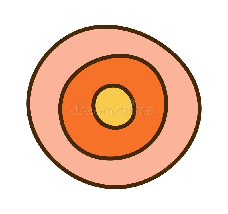 Groovy Rounded Element stock vector. Illustration of psychedelic ...