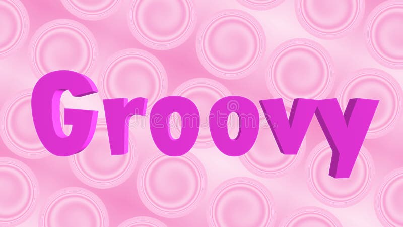 Groovy Sixties Hippy Style Pink Psychedelic Background Stock ...